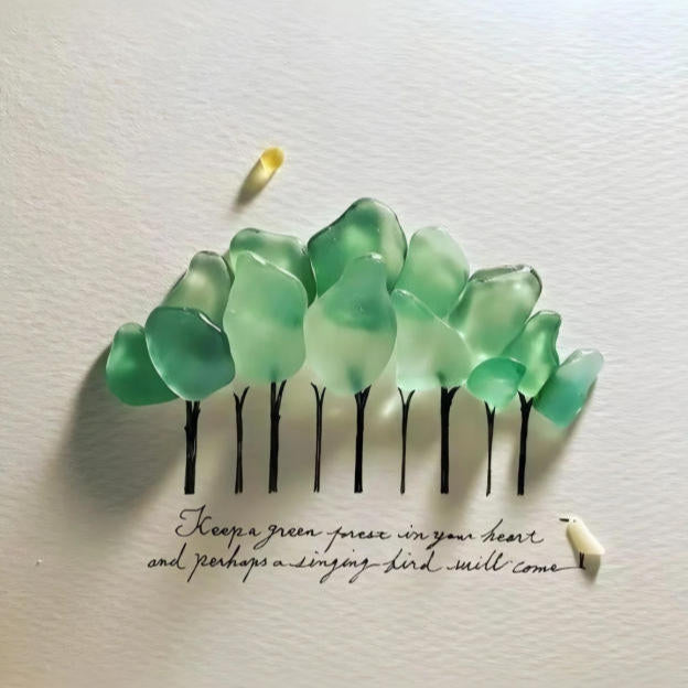 Sea Glass Forest And Bird Come From The Heart – diyseaglass